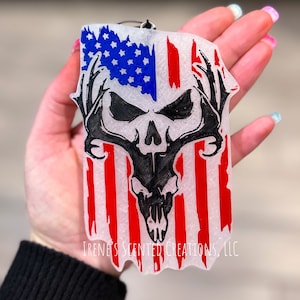 American Flag Deer Skull Car Freshener Aroma Bead Freshie - Etsy