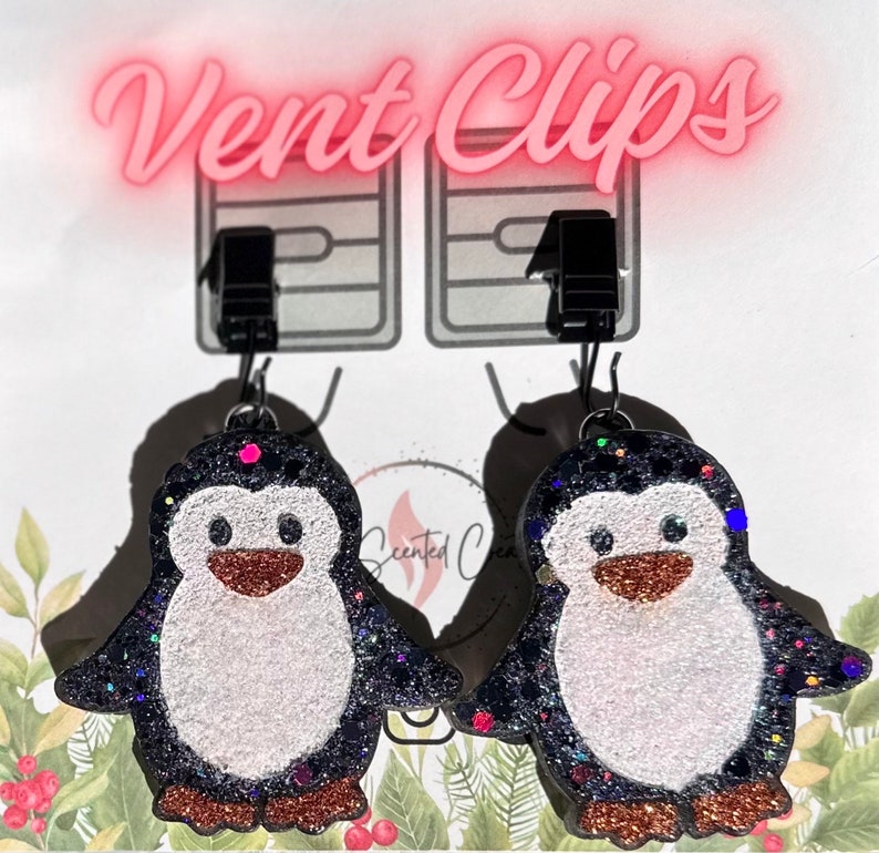 Penguin Vent Clip Set of 2 Car Freshie Air Freshener - Etsy