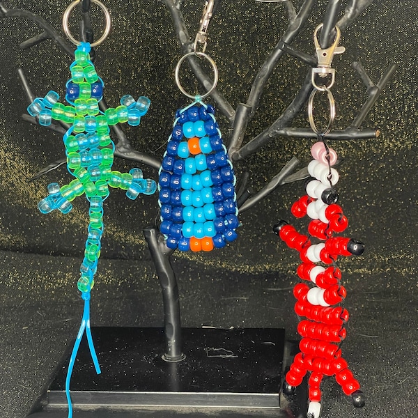 Pony Bead Keychain - Etsy