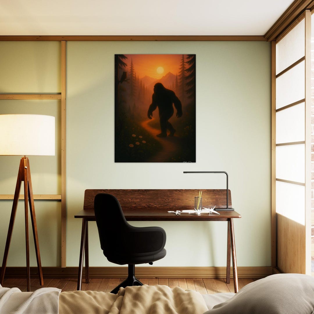 Morning Glory & Midnight Bigfoot Art Poster - Museum-quality Matte ...
