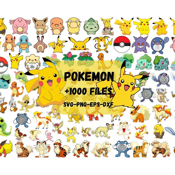 Pikachu Svg Layered - Etsy