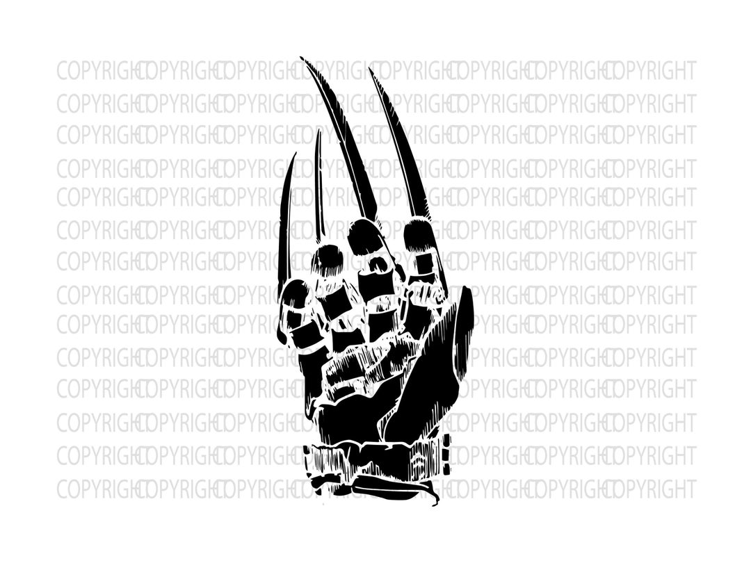 Freddy's Glove Svg, Freddy Svg, Freddy Krueger Svg, Nightmare Svg, Elm ...