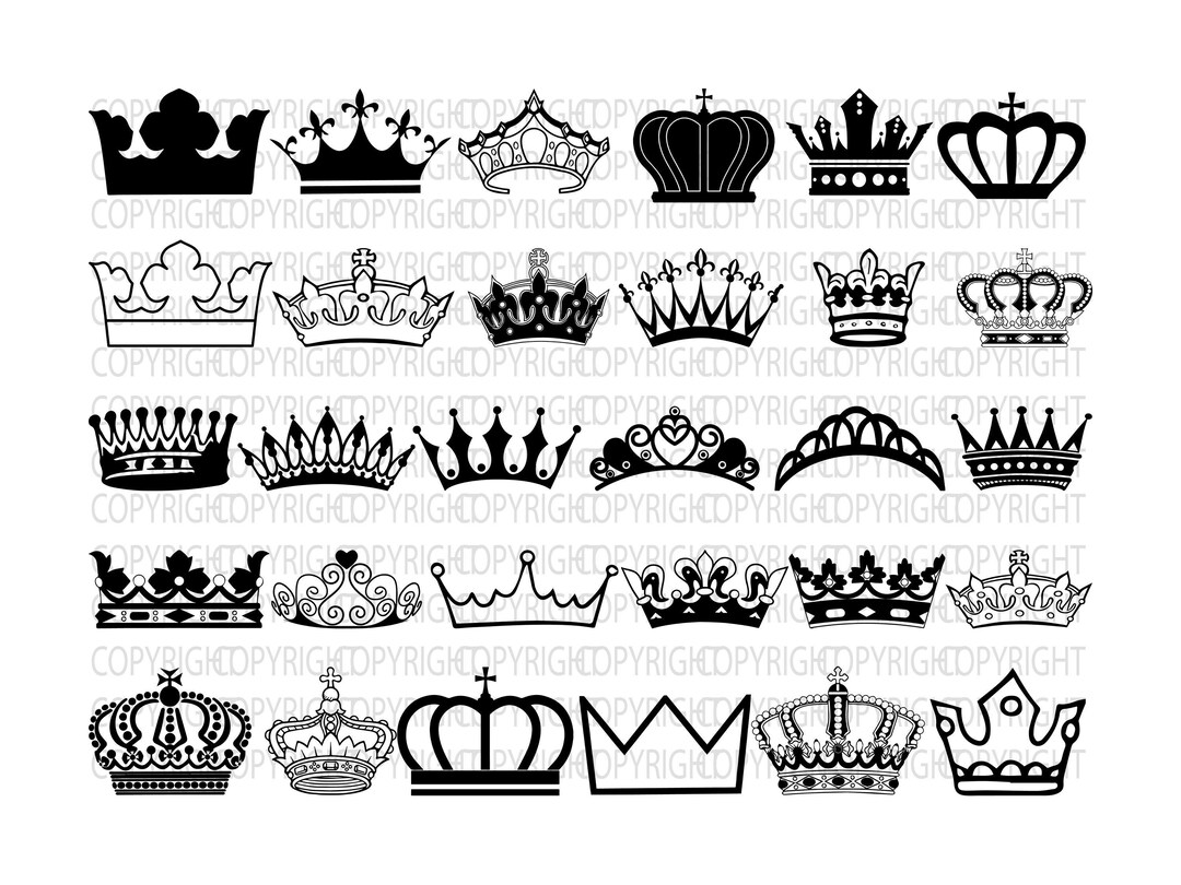 Royal Crown SVG File, King Crown SVG, Queen Crown SVG, Princess Tiara ...
