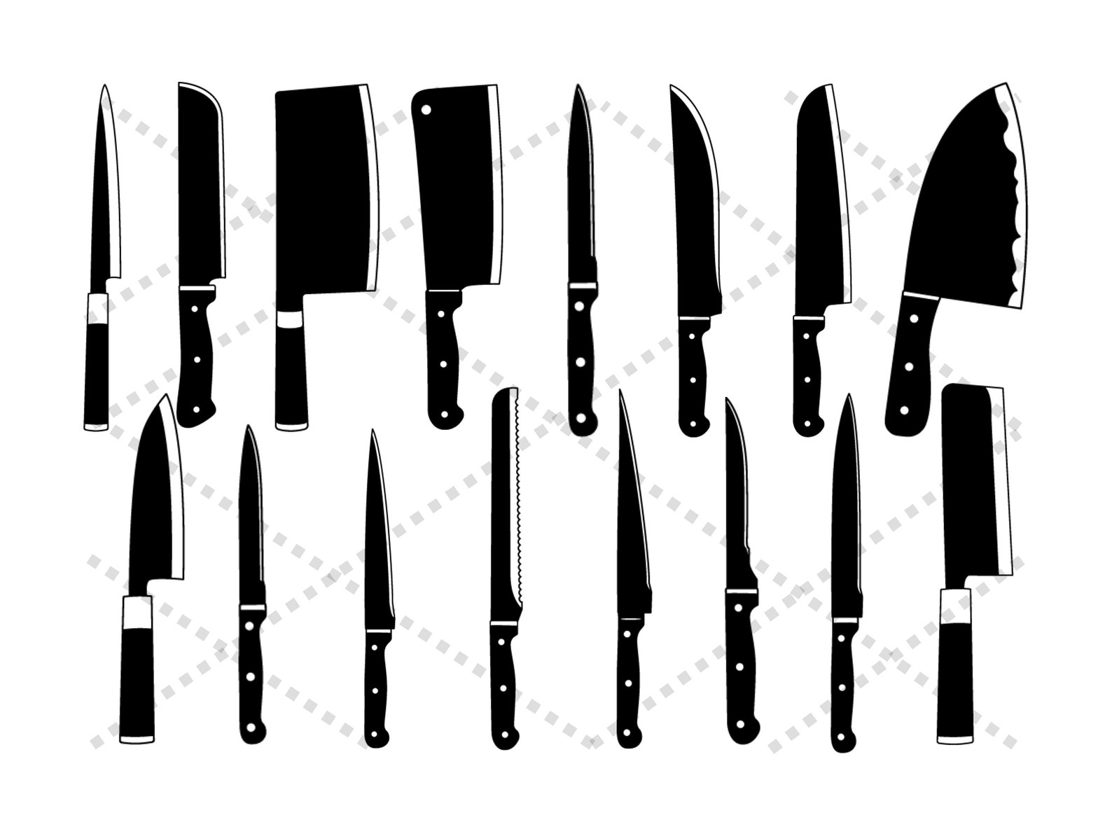 Knife Svg, Knives Svg, Dxf, Eps, Pdf, Png, Kitchen Tools Svg, Cooking ...
