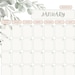Greenery and Floral Calendar - Etsy