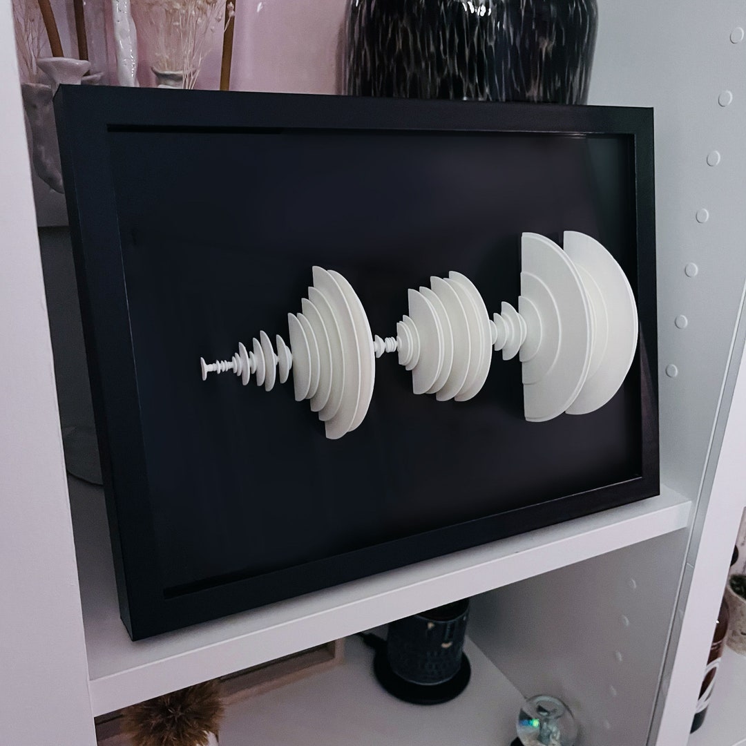 Customized 3D Music Frame Favorite Music 3D Music Frame Music Wall Art ...