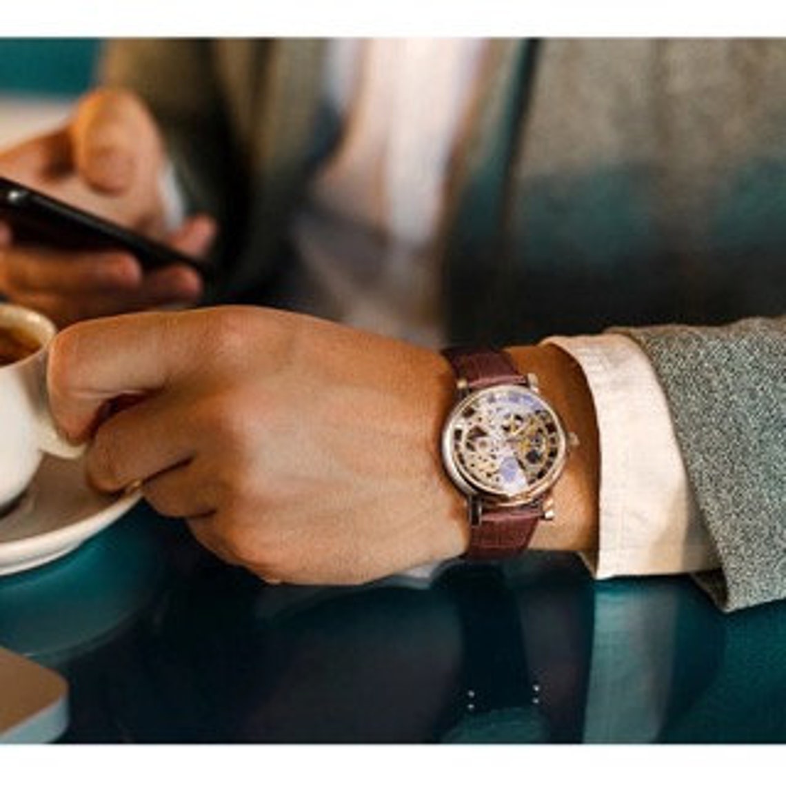 Mens Luxury Watch Transparent Mechanical Face - Etsy