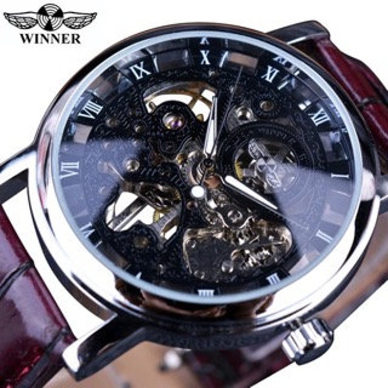 Mens Luxury Watch Transparent Mechanical Face - Etsy