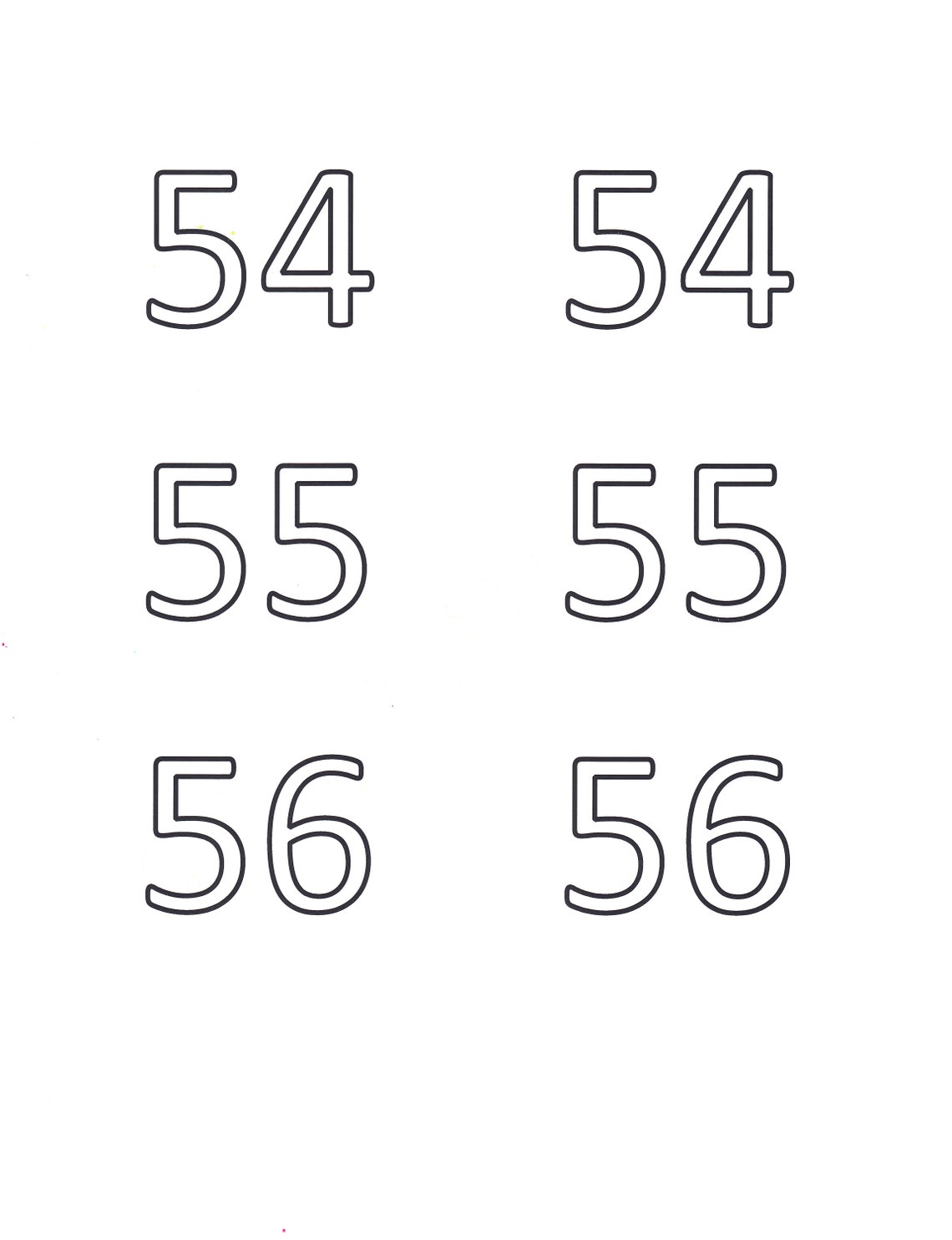Numbers 1 to 50 Coloring Pages|printable for Kids|kindergarten ...