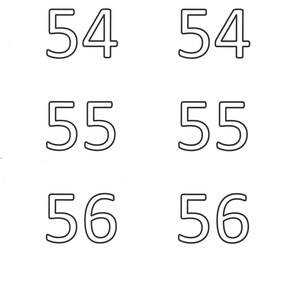 Numbers 1 to 50 Coloring Pages|printable for Kids|kindergarten ...