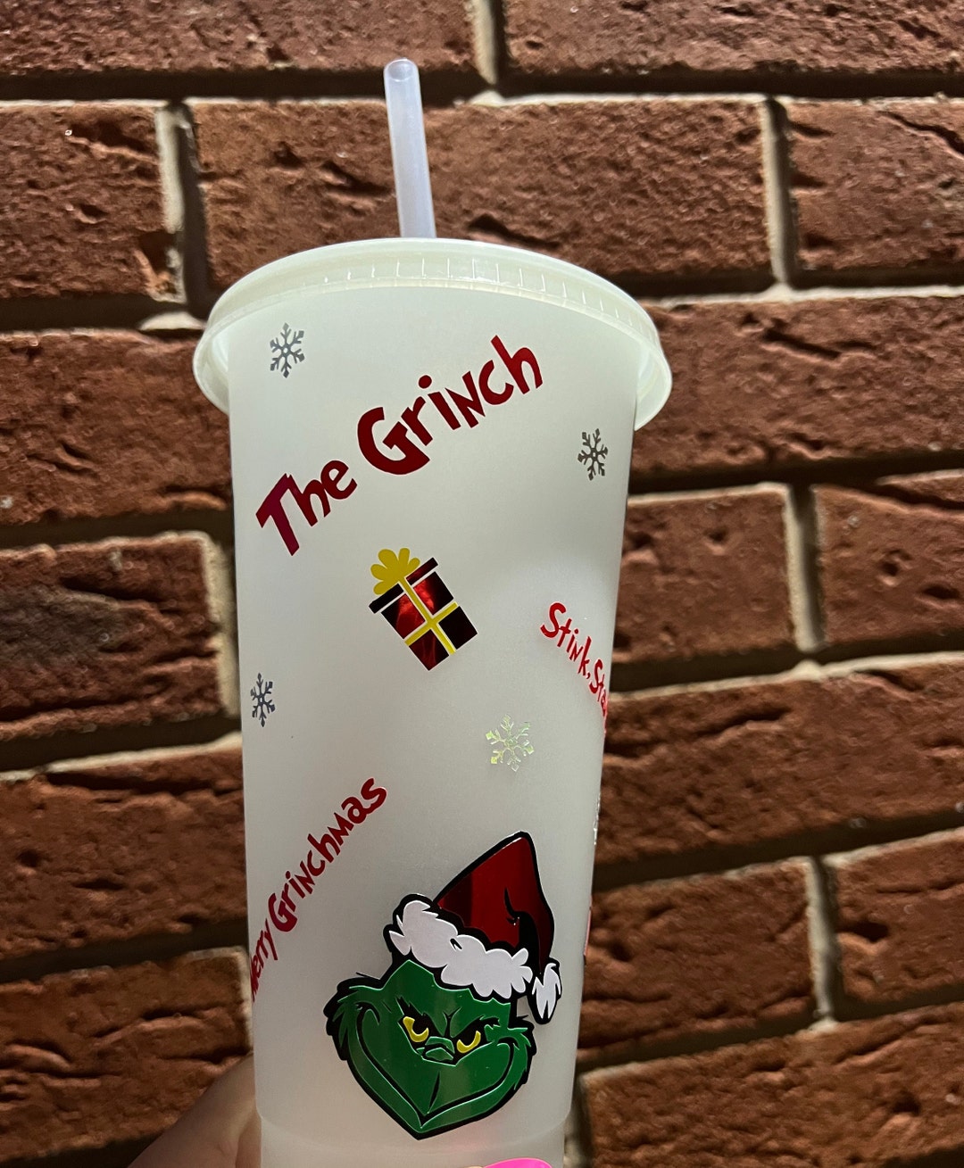 Grinch Cold Cup-glow in the Dark - Etsy