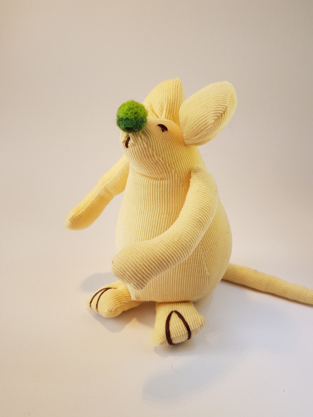 Clown Mouse Handmade Corduroy Artist Mouse Made of High Quality ...