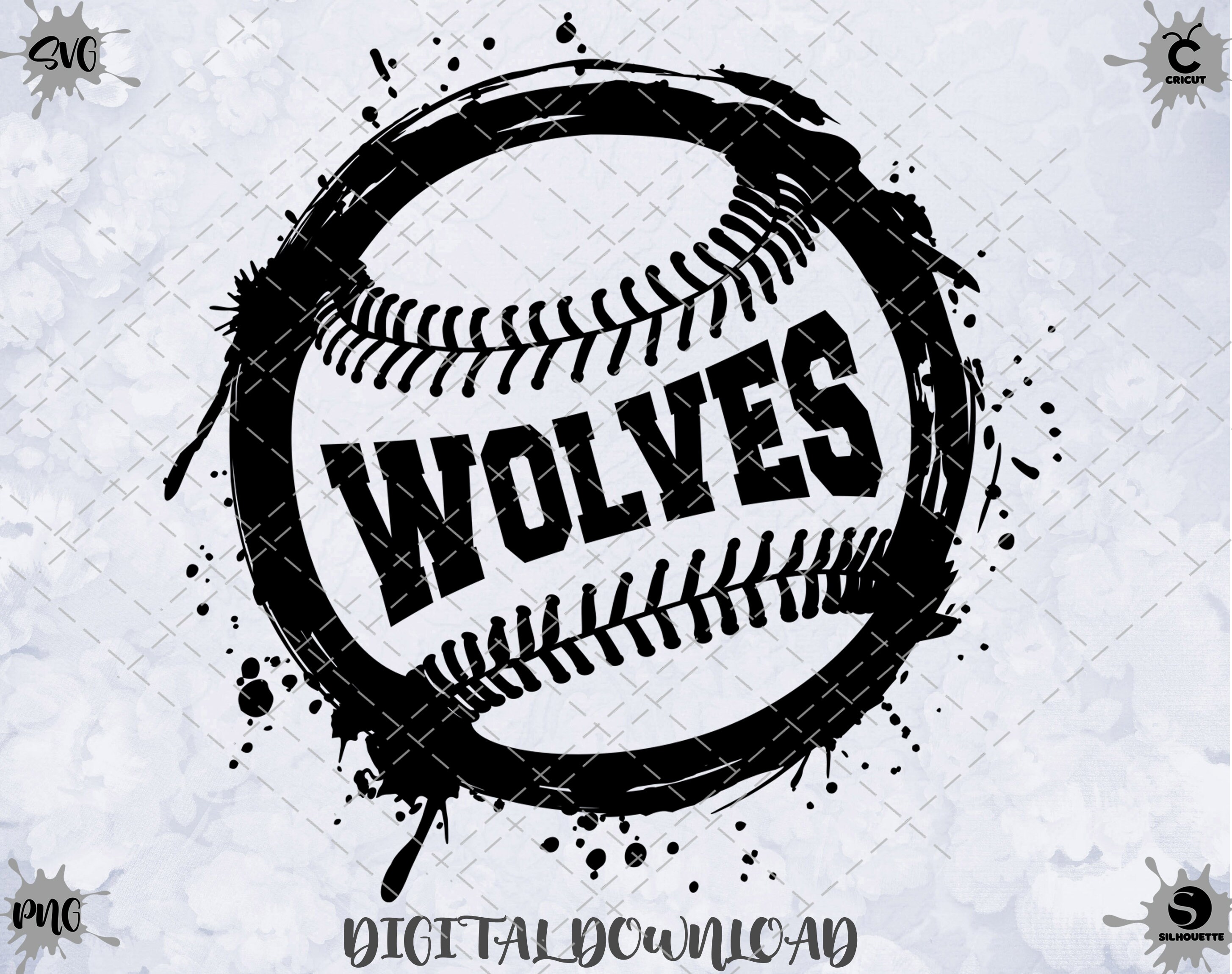 Wolves Baseball Svg, Wolves Softball Svg - Etsy