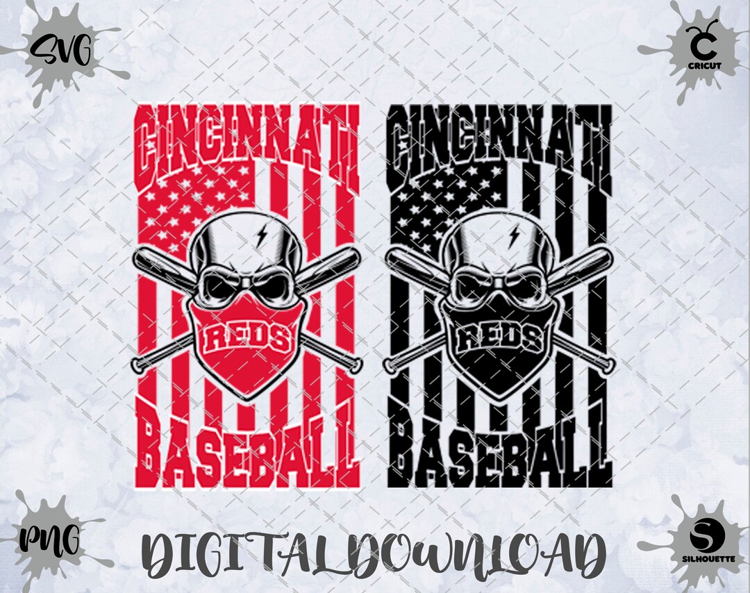 Reds Baseball Svg - Etsy