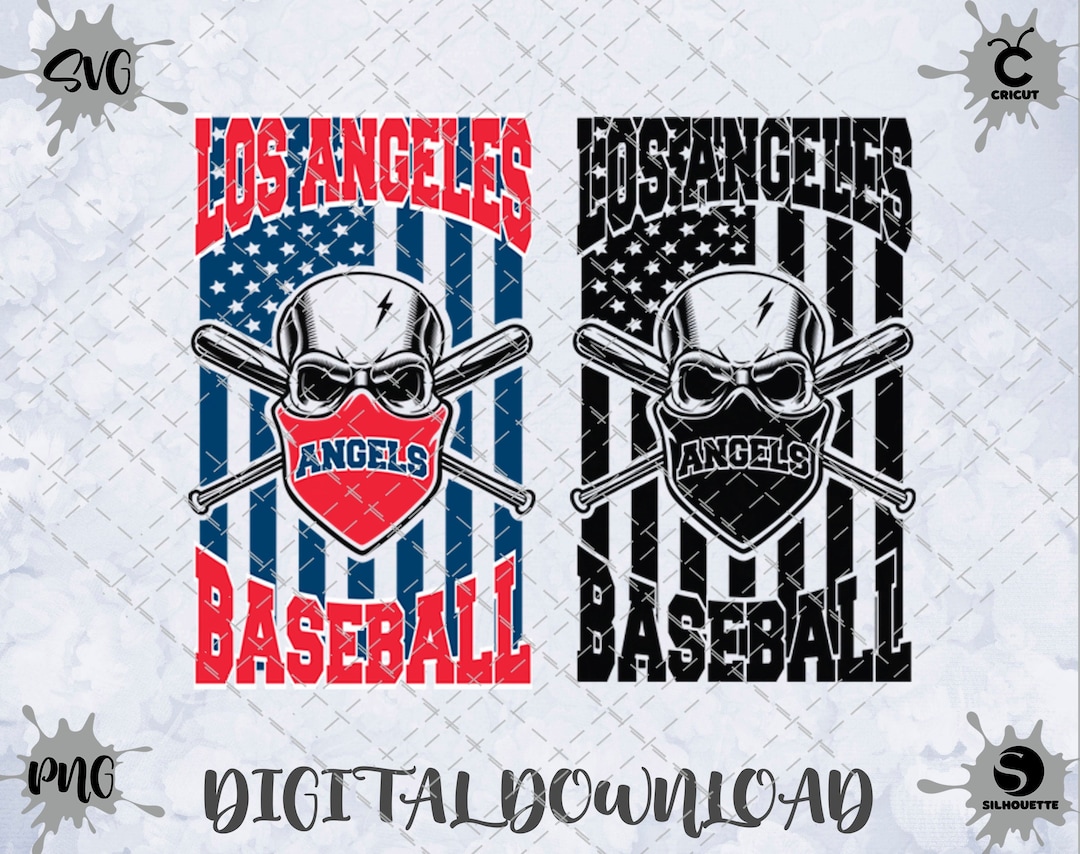 Angels Baseball Svg - Etsy
