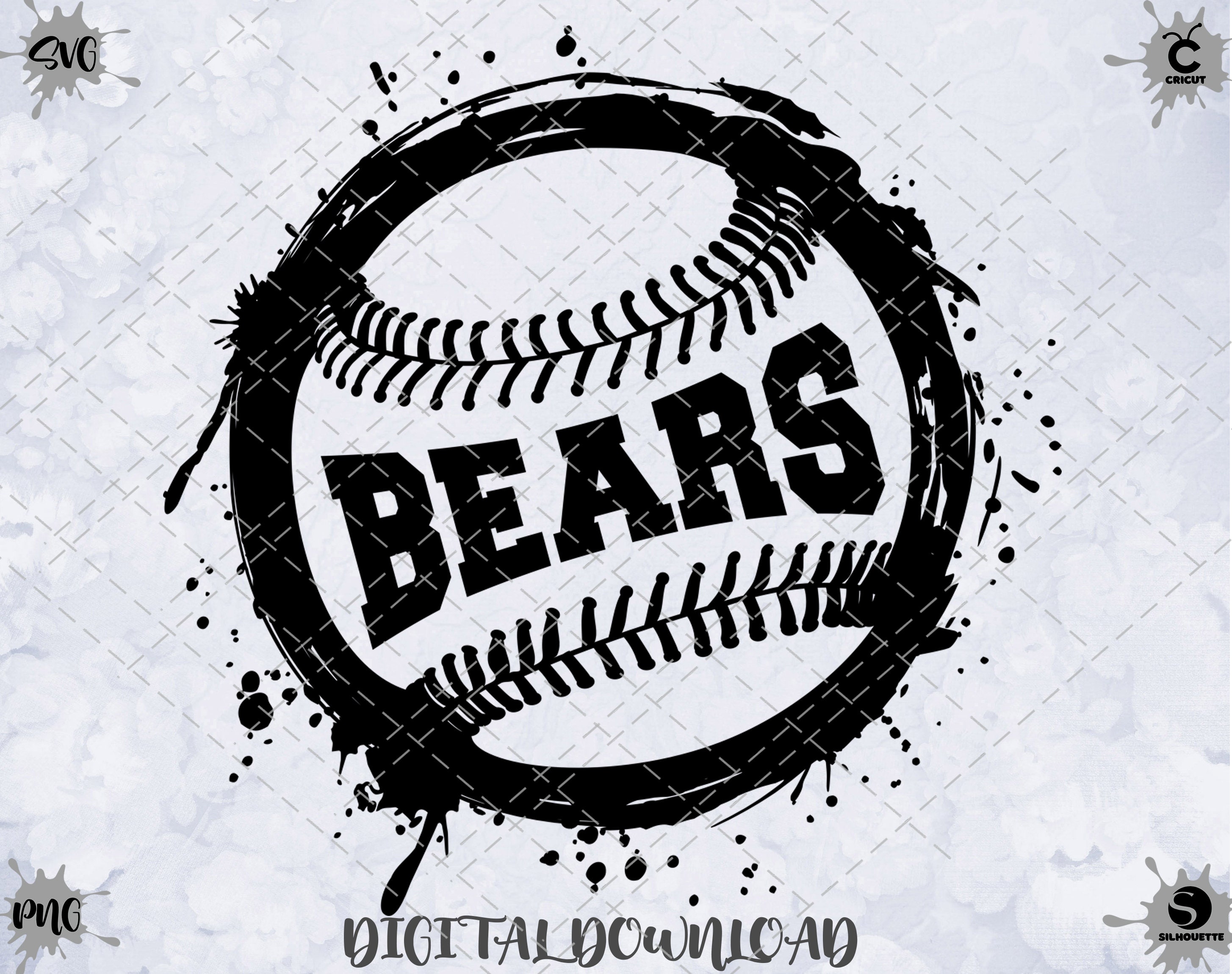 Bears Baseball Svg, Bears Softball Svg - Etsy