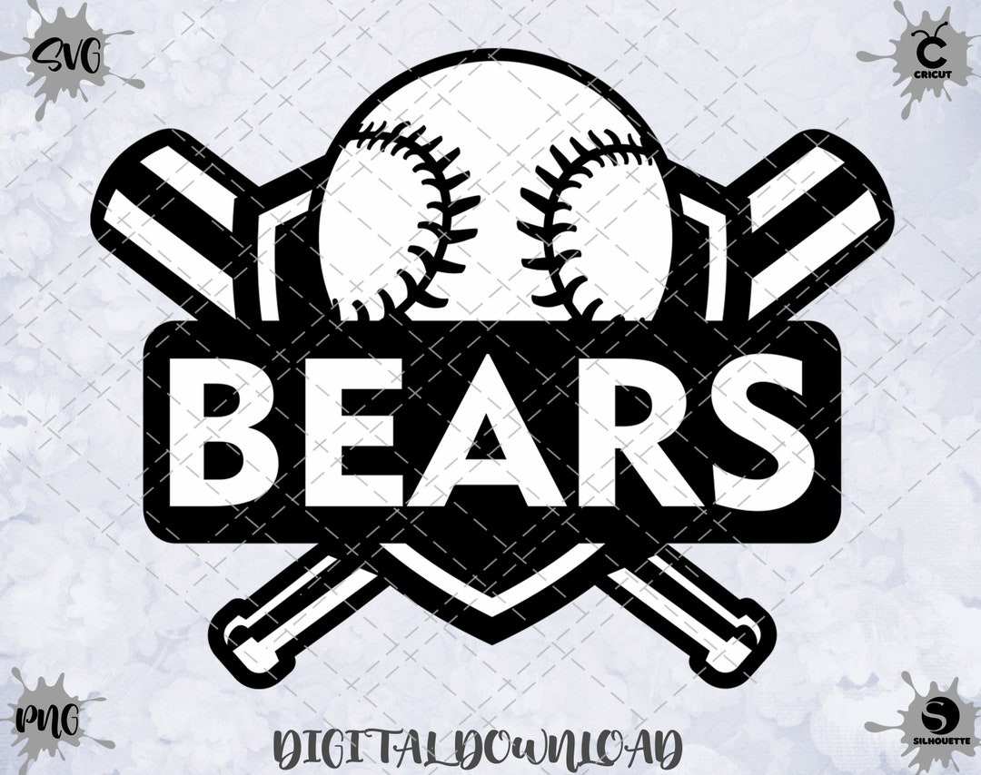 Bears Softball Svg - Etsy