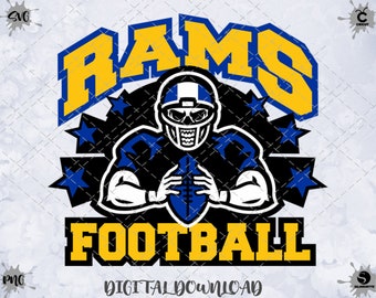 High School Rams Football Svg, Ram Svg Rams Svg, Ram Cut Files Cricut ...