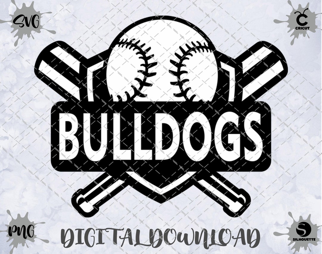 Bulldogs Baseball Svg - Etsy