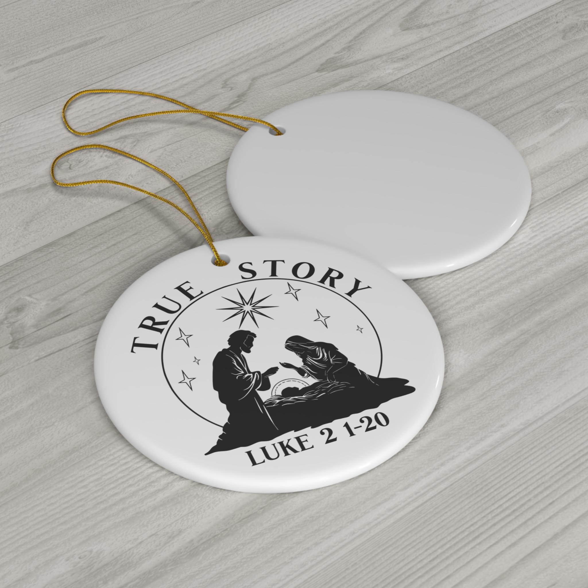 Jesus True Story Ornament Bible Verse Christmas Ornament - Etsy