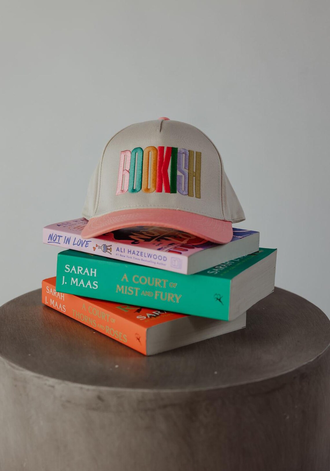 Bookish Rainbow Book Embroidered Trucker Hat - Etsy