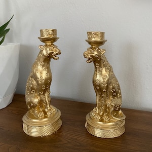 Handmade Marble Leopard Candle Holder: Modern Desk Decor - Etsy