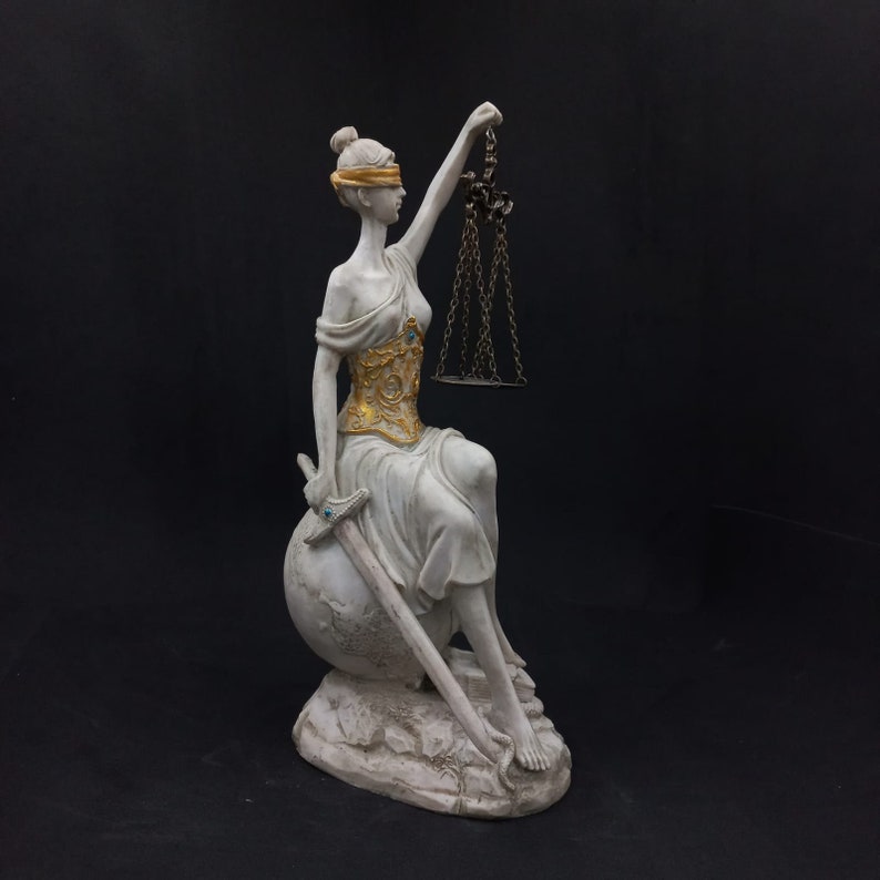 Lady Justice Statue Themis Greek Goddess Sculpture - Etsy