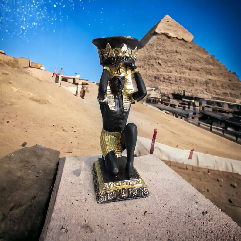 Ancient Egypt Candle Holder Pyramid Guard - Etsy