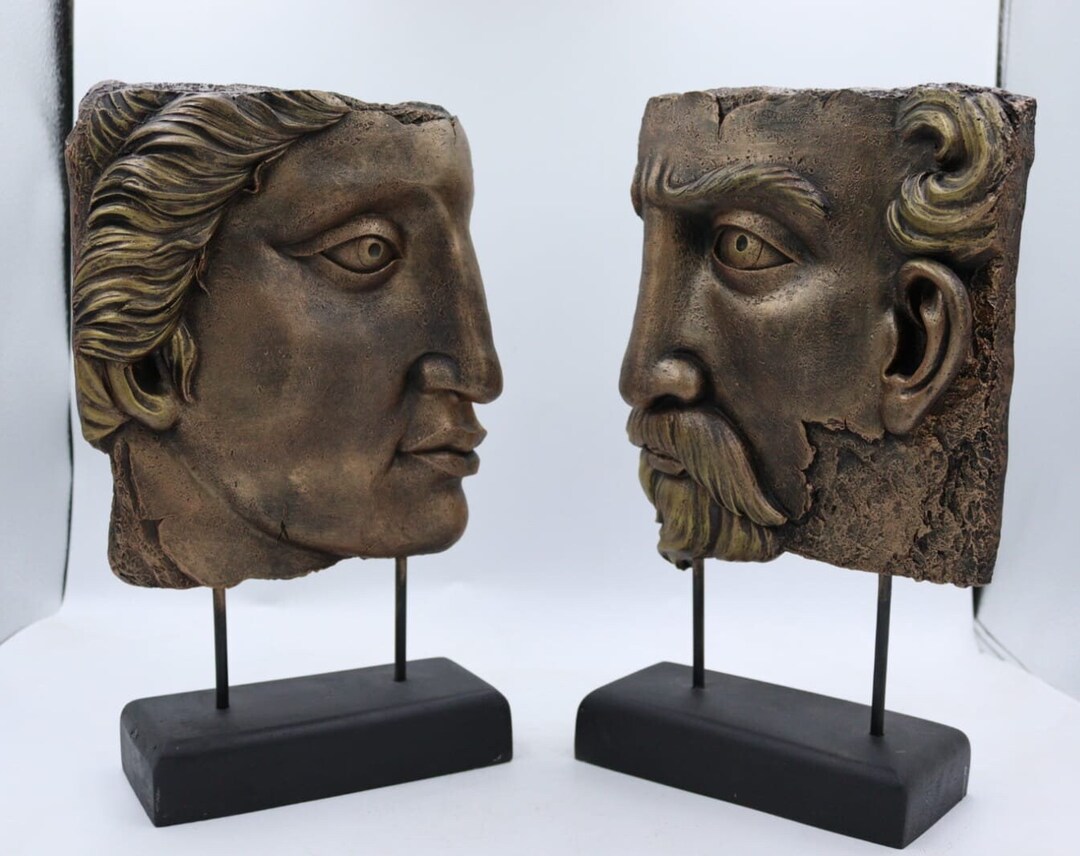 Hera and Zeus Relief, Handmade Statue, Exclusive Home and Office Decor ...