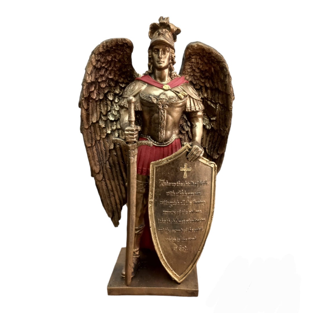 St. Michael the Archangel Sculpture 35cm - Etsy