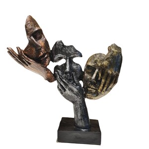 Home and Office Desk Figurine, Mask Sculpture, 13 Inches 32 Cm, Face ...