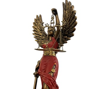 Themis Statue, Winged Justice Statue, Lady Justice, Office Decor, Gift ...