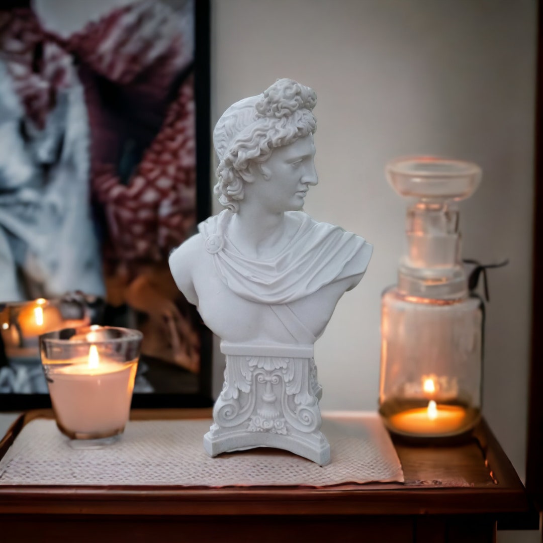 Bust of Apollo Sculpture -large Apollo Statue- Roman Greek God Bust ...