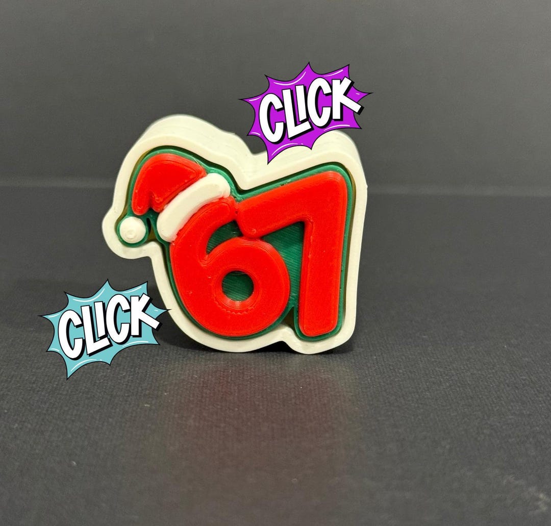 Christmas 67 Clicker Fidget Toy: 3D Printed Stocking Stuffer - Etsy