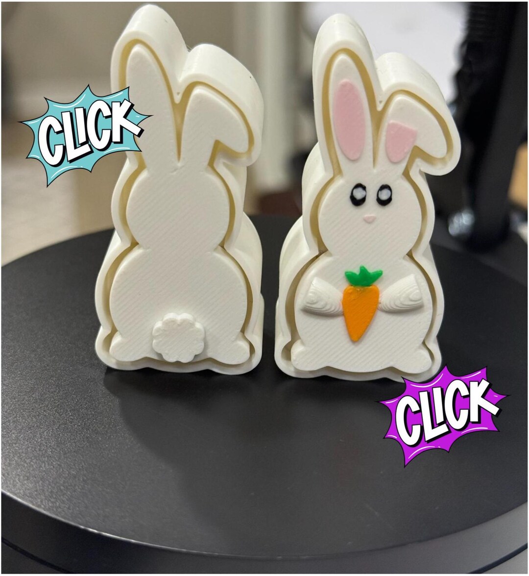 Bunny Rabbit Fidget Clicker, Sensory Desk Toy - Etsy