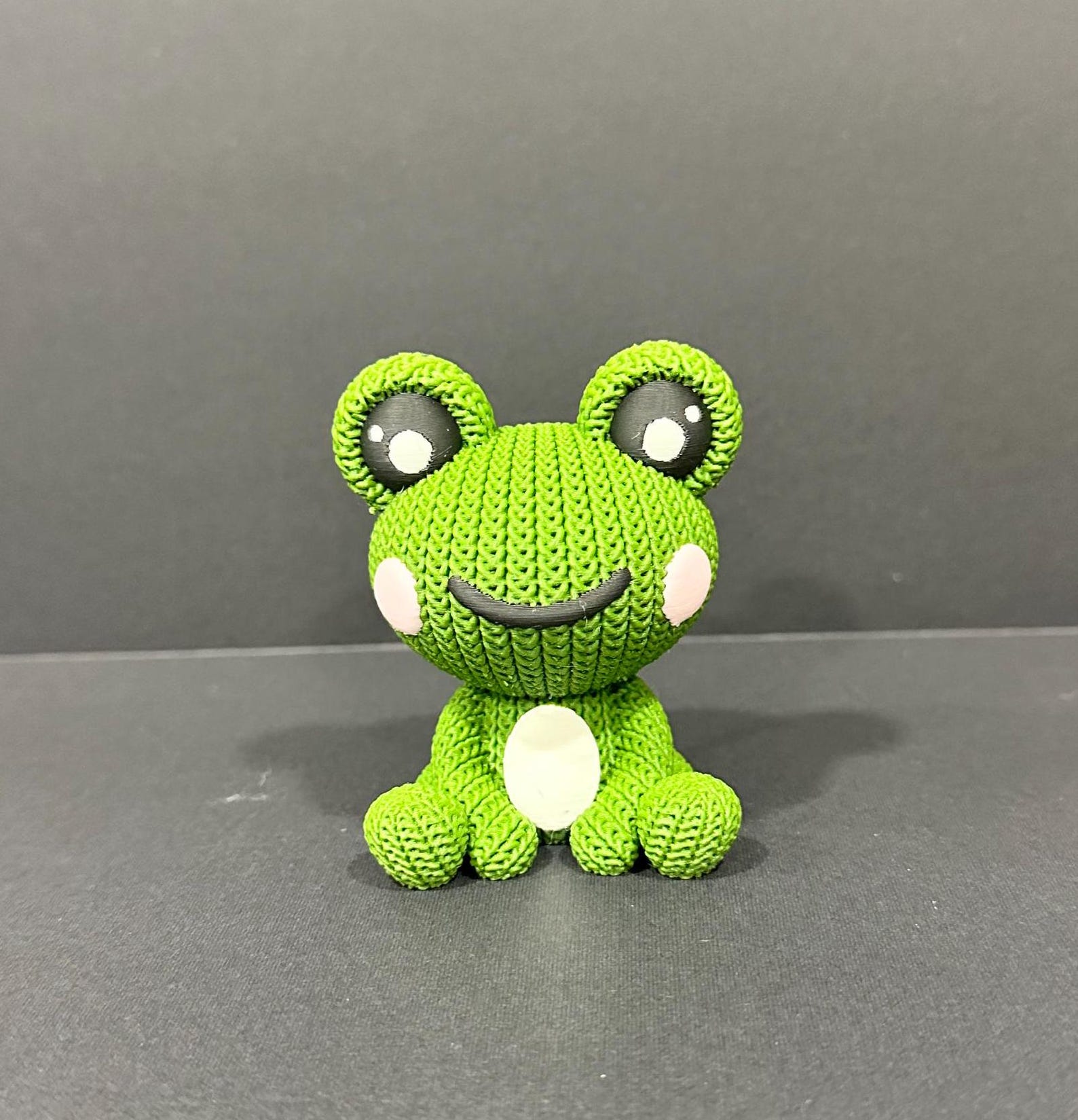 3D Printed Knitted Frog Adorable Frog Collectible Gift - Etsy