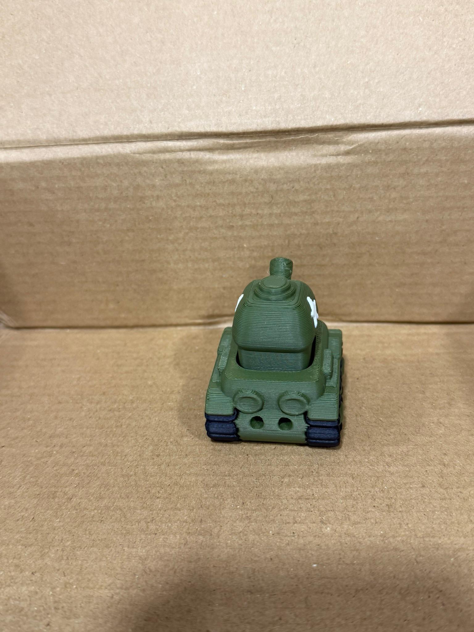 Mini Tank Fidget Clicker – 3D Printed Military Style Desk Toy – Silent ...