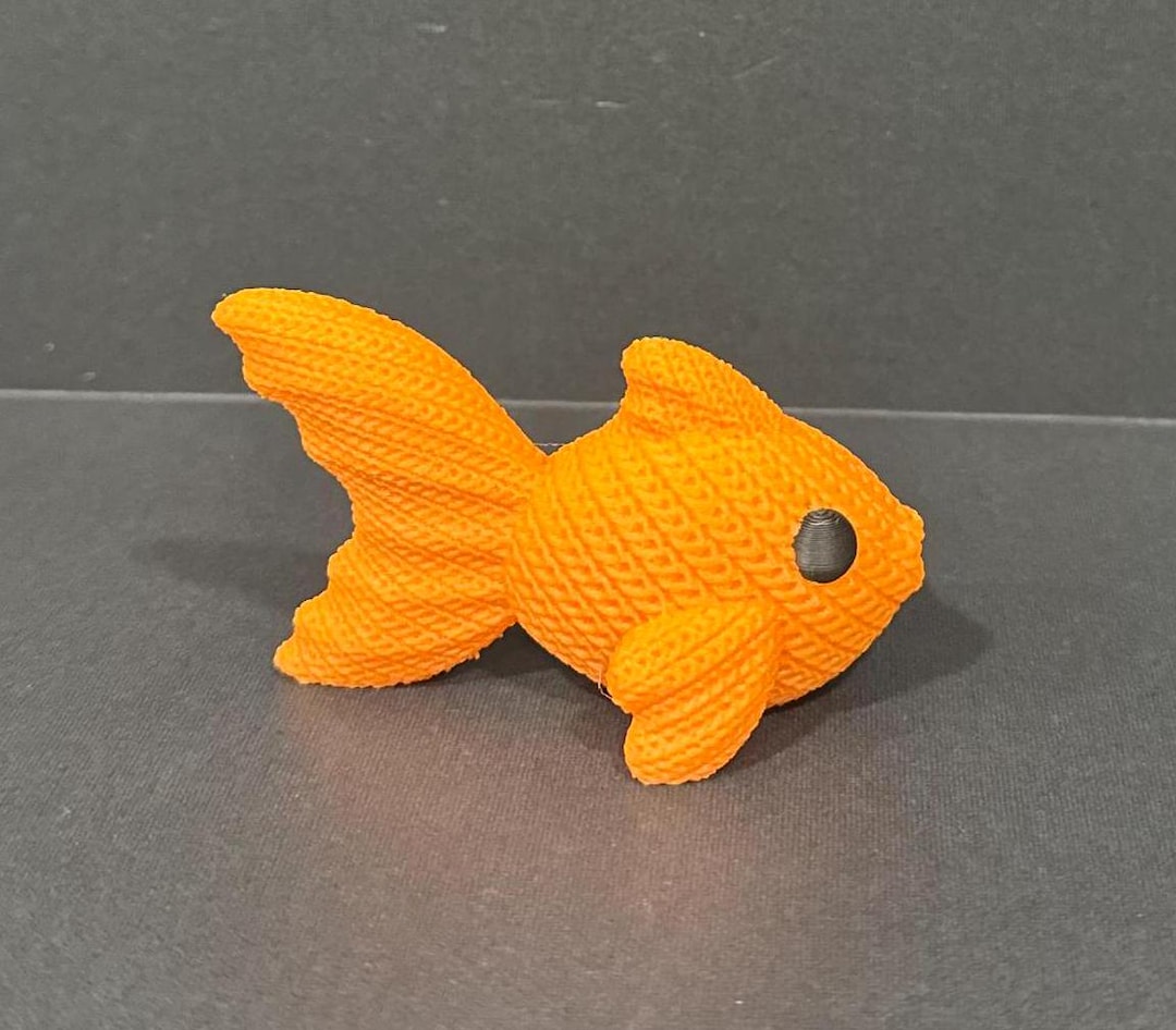 Goldfish 3D Printed Knitted Texture, Unique Decor - Etsy