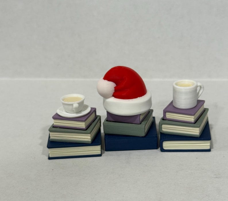 3D Printed Book Stack Fidget Clicker, Book Lover Gift, Desk Toy - Etsy