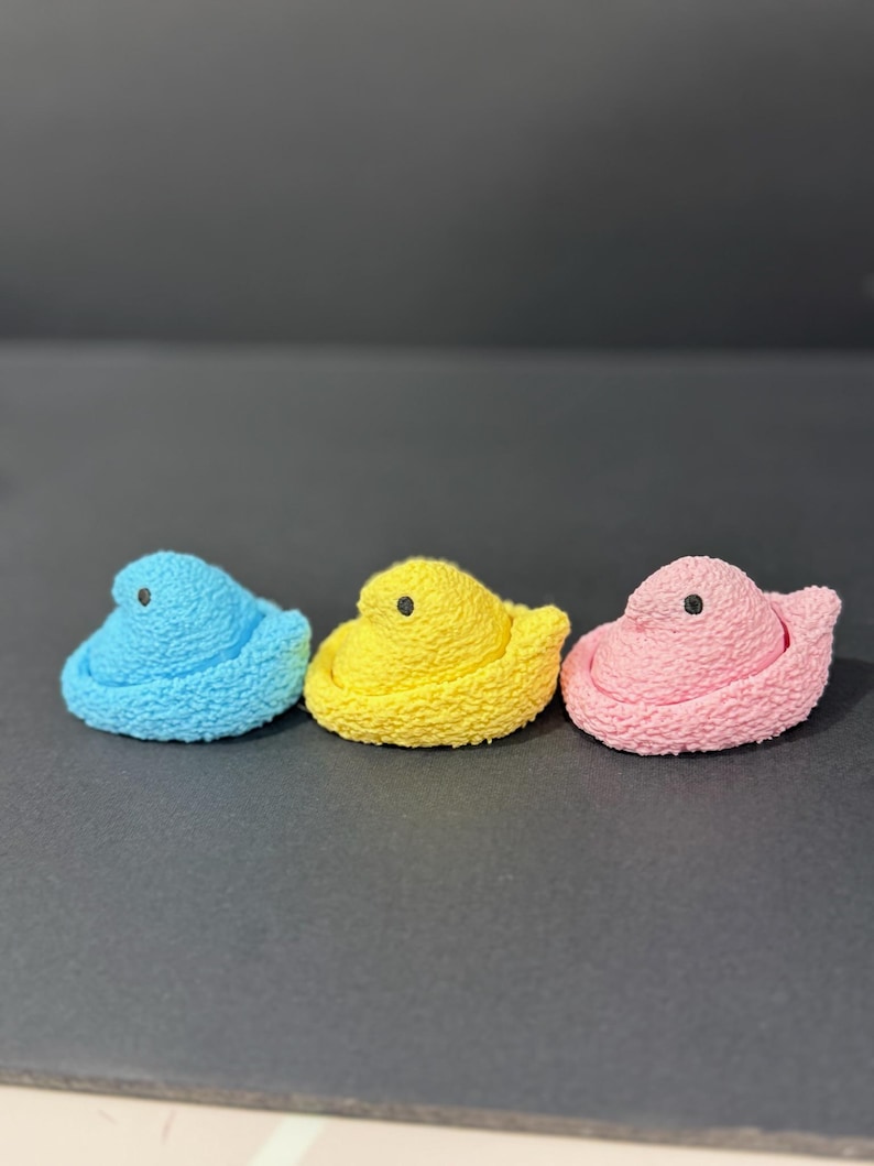 Peeps Chick Fidget Clicker, 3D Printed Easter Chick Fidget Toy, Silent ...