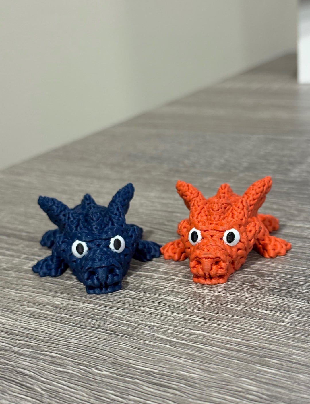 Flexi Dragon 3D Printed Knitted, Articulated Fantasy Fidget Toy ...