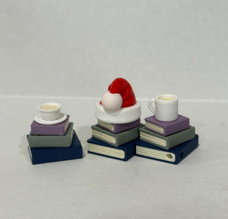 3D Printed Book Stack Fidget Clicker, Book Lover Gift, Desk Toy - Etsy