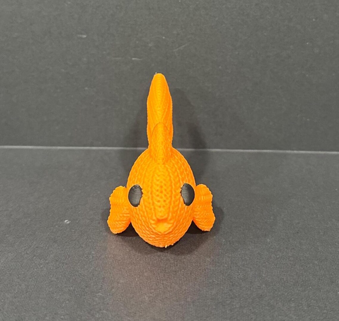 Goldfish 3D Printed Knitted Texture, Unique Decor - Etsy