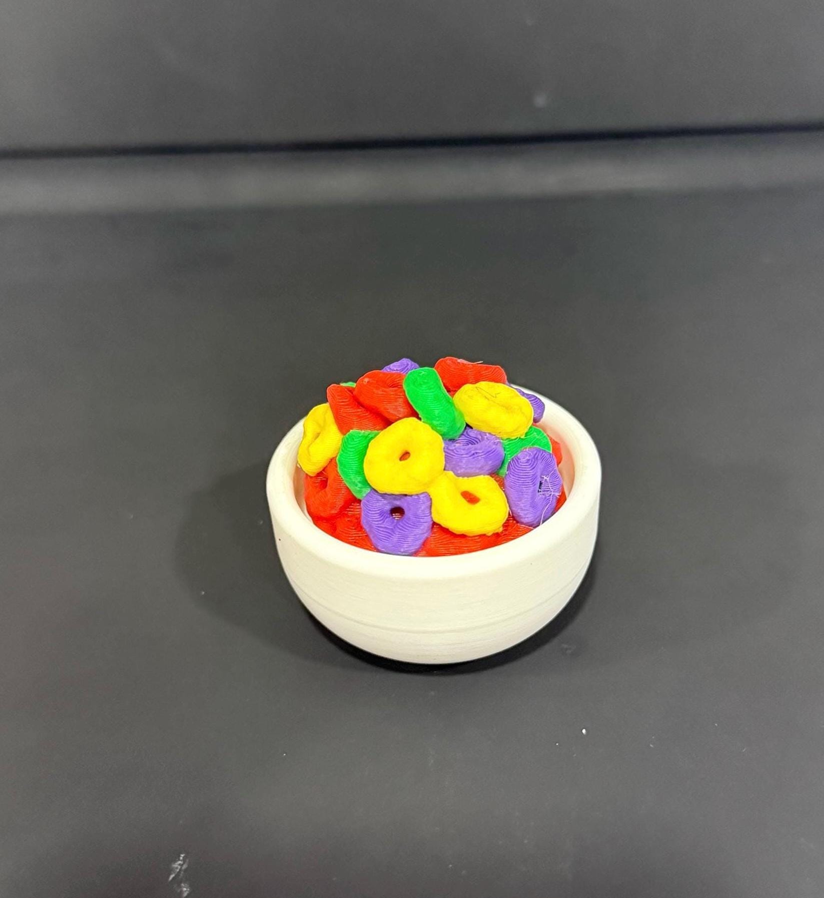 Cereal Clicker Toy Keychain 3D Printed, Cheerios, Fruit Loops, Reese’s ...
