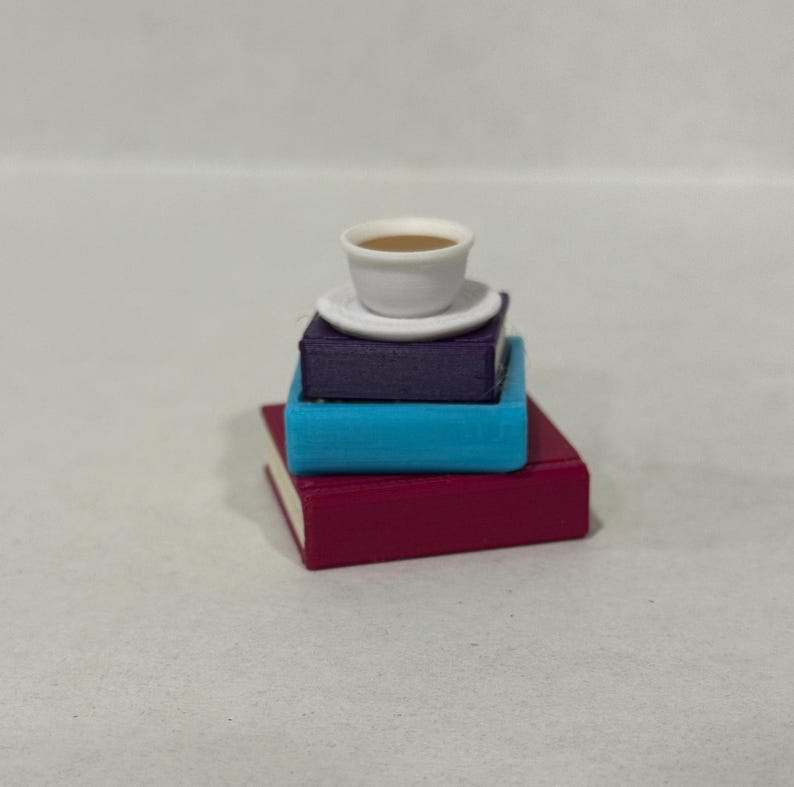 3D Printed Book Stack Fidget Clicker, Book Lover Gift, Desk Toy - Etsy