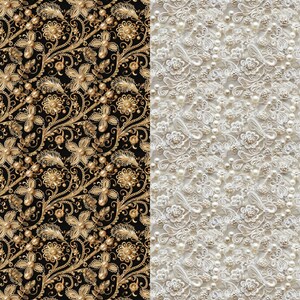 10 X Lace Inspired, Intricate, Feminine, High Quality JPG Format, 12” X ...