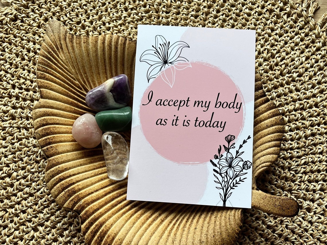 Printable Body Positive Affirmation Card Deck Affirmations - Etsy