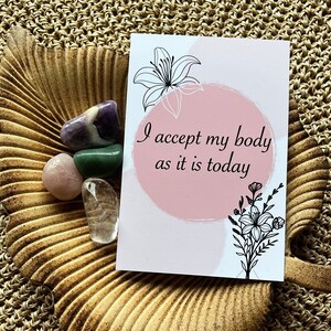 Printable Body Positive Affirmation Card Deck, Affirmations for Self ...