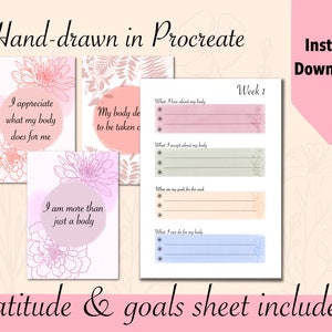 Printable Body Positive Affirmation Card Deck, Affirmations for Self ...