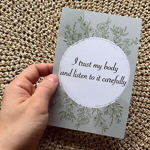 Printable Body Positive Affirmation Card Deck, Affirmations for Self ...